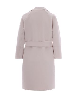 Max Mara Womens Coat Cocoon Ivory Virgin Wool