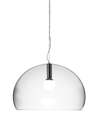 Kartell Small Fl/Y, Suspension Lamp, Glasklar