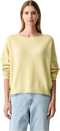 American Vintage Pull Damsville - Femme - Pulls - Jaune - Taille: 36/38 FR