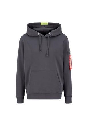 Alpha Industries Alpha Industries Red Stripe Hoody pour Hommes Vintage Grey M