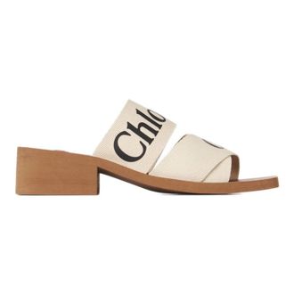 Chlo&eacute; Woody Heeled Mules - - Shoes - Damen - Wei&szlig; - 41 EU
