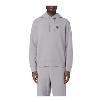Emporio Armani Eleganter Herren Pullover Grau - - Sweatshirts & Hoodies - Herren - Grau - L