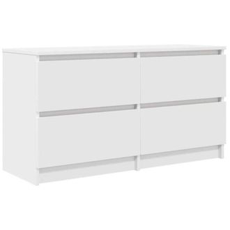 vidaXL Meuble tv blanc 100x35x54 cm bois dingénierie Vidaxl