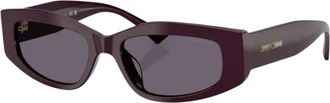 Jimmy Choo London Femme, Accessoires, Violet, Taille: 53 MM Lunettes de soleil