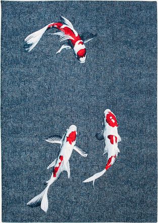 Louis De Poortere Louis De Poortere Teppich Pop Koi blau