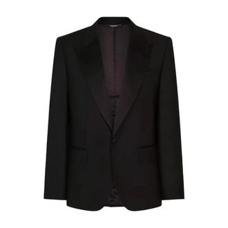 Dolce & Gabbana Taormina-Fit Einreiher-Sakko - - Jackets - Herren - Schwarzk - S