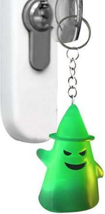 Generic Porte-cl&eacute;s Fant&ocirc;me,Porte-cl&eacute;s Fant&ocirc;me - Lueur dans les fant&ocirc;mes sombres,Pendentif effrayant Halloween porte-cl&eacute;s pour moto Scooter cl&eacute;s de voiture sac