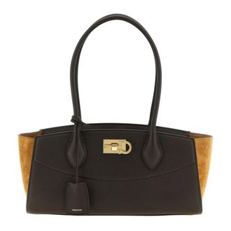 Ferragamo Studio Soft East-West (M) Schultertasche - - Bags - Damen - Braun - ONE SIZE