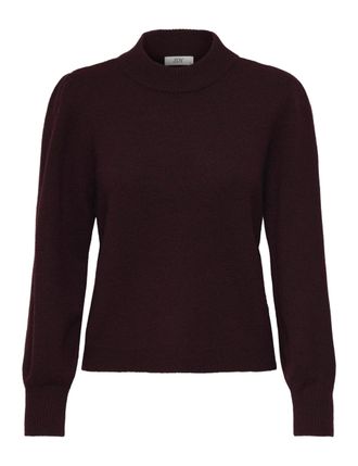 Jacqueline de Yong JdY Damen Jdyrue Life L/S Pullover KNT Noos, Maroon Banner, XS