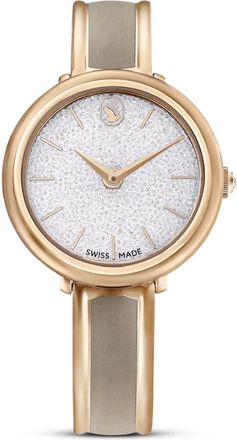 Swarovski Elegante Ros&eacute;goldene Kristalluhr - - Accessories - Damen - Gelb - ONE SIZE