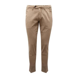 Roy Rogers Slim Fit Pigmentgef&auml;rbte Hose - - Trousers - Herren - Beige - W31