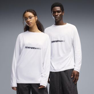 Puma T-shirt manches longues CLRT Unisexe, Accessoires, Blanc, XXL