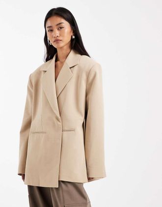 Asos Blazer oversize &eacute;vas&eacute; - Camel-Neutre