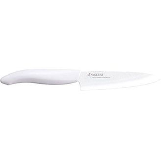 Kyocera GEN WHITE Keramik Universalmesser | Klinge 13 cm | ergonomisch geformter Griff | extrem scharfes Küchenmesser | Kochmesser Profi Messer | Messer Küche