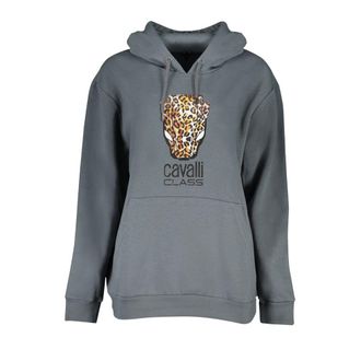 Cavalli Männer Leopard Kopf Hoodie Ca28856