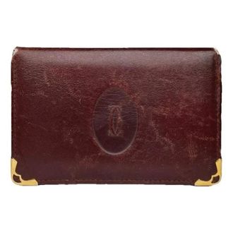 Cartier Portefeuille en cuir Pre-owned - Femme - Pre-owned - Rouge - Taille: ONE Size