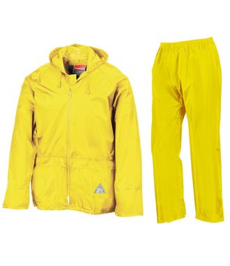 Result Herren Heavyweight Waterproof Jacket & Trouser Set Regenmantel, Gr&uuml;n-Green (Lime Green), XX-Large
