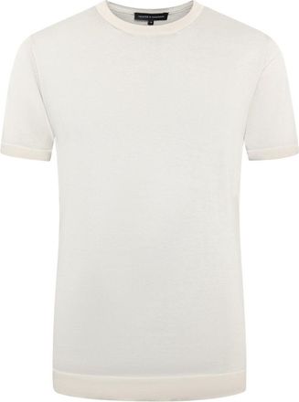 Trusted Handwork Strick-T-Shirt aus Pima Baumwolle mit O-Neck in