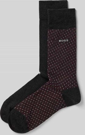 HUGO BOSS Socken mit Label-Detail im 2er-Pack
