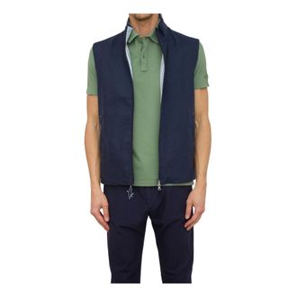 Paul & Shark Cotton Gilet - - Jackets - Herren - Blau - 2XL
