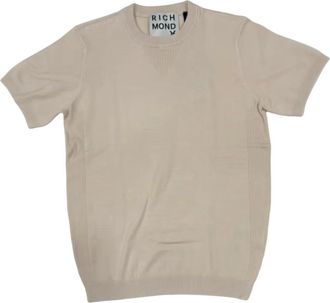 John Richmond Homme, Tops, Beige, Taille: XL Sweater Maldi