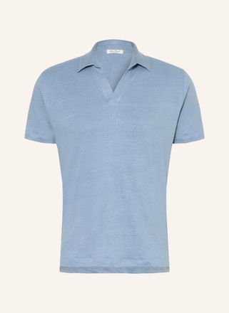 Stefan Brandt Jersey-Poloshirt Aus Leinen blau