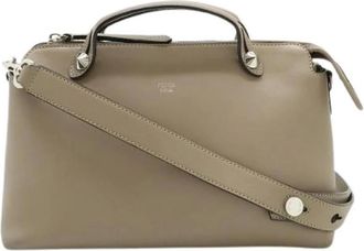 Fendi Pre-owned Sac &agrave; main moyen en cuir By The Way - Femme - Pre-owned - Gris - Taille: ONE Size