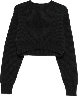 Uma Wang UMA Wang, Femme, Pulls, Gris, Taille: 42 FR Maille ras du cou