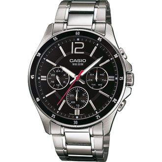 Casio Casio Collection Herren Silberne Uhr MTP-1374PD-1AVEF