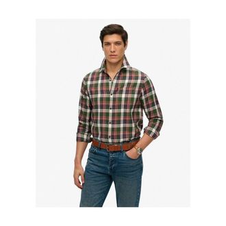 Superdry Chemise &agrave; carreaux vintage en coton biologique