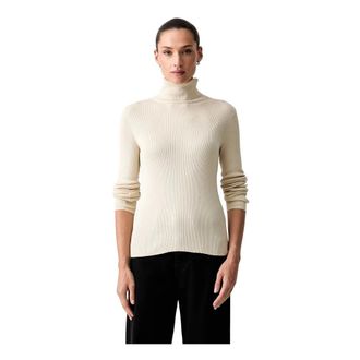 Marc O'Polo Rippstrick-Rollkragenpullover - - Knitwear - Damen - Beige - S