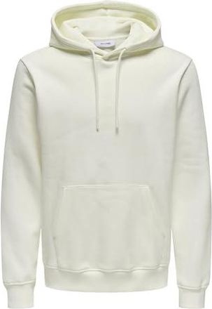 Only & Sons Onsconnor Reg Sweat à Capuche Noos Sweatshirt, Cloud Dancer, S Homme