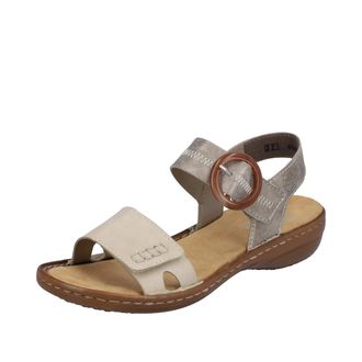 Rieker Damen Sandalen 608Z3-60 beige Gr. 40
