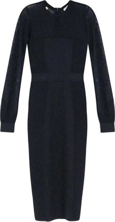 Elisabetta Franchi Strickkleid mit 3D-Effekten - - Dresses - Damen - Schwarzk - M
