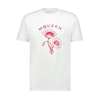 Alexander McQueen Poppy T-Shirt - - Tops - Herren - Wei&szlig; - S