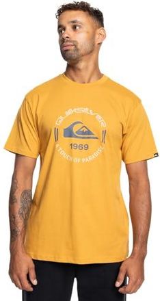 Quiksilver Homme Circle Logo T-Shirt, Mustard, XXL EU