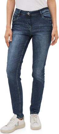 Cecil Damen 3716101 Jeans Im Casual Fit, Mid Blue Wash, 30W / 32L EU
