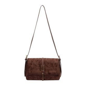 Generic Grand sac &agrave; bandouli&egrave;re en cuir synth&eacute;tique pour femme, pour le travail, le shopping, les voyages, le quotidien, caf&eacute;, 270.00 x 180.00 x 100.00 mm