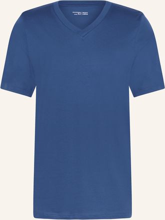 Schiesser Schlafshirt Mix+Relax blau