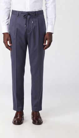 Herno Slim-Fit-Hose von aus Baumwolle mit Kordelzug und G&uuml;rtelschlaufen