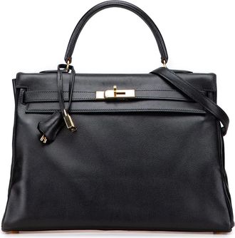 Hermès Hobo Bags - Gulliver Kelly Retourne 35 - Gr. unisize - in Schwarz - für Damen