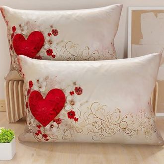 Petti Artigiani Italiani Petti Artigiani Italiani - Paire de taies doreiller 40 x 145 cm en Microfibre, Coussins dameublement de Chambre &agrave; Coucher, canap&eacute;, Salon, 2 Housses de