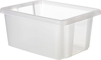 Curver 00750-001-00 Drehstapelbox Essentials 20L in Plastik 43 x 33.5 x 20.5 cm, transparent