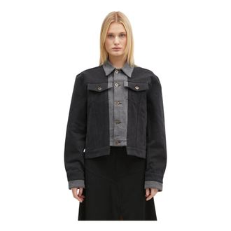 J.W.Anderson Layered Denim Jacket - - Jackets - Damen - Grau - S