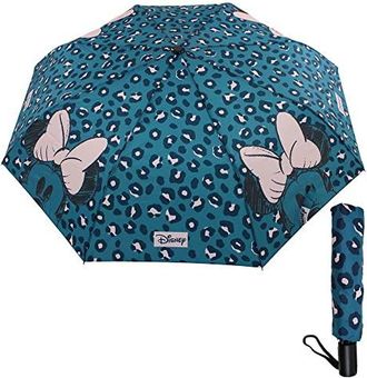 Vadobag Parapluie Pliable bleu | Ouverture Automatique | Disney Minnie Mouse | Enfants