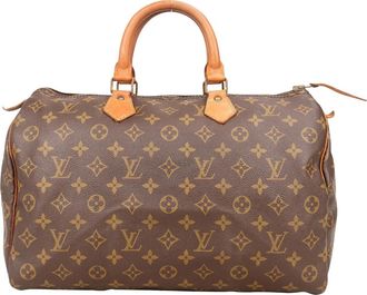 Louis Vuitton Crossbody Bags - Louis Vuitton Monogram Canvas Speedy 35 Handbag - Gr. unisize - in Braun - f&uuml;r Damen