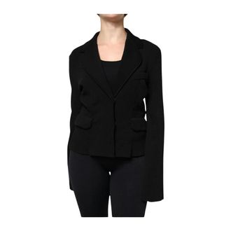 Dolce & Gabbana Blazer en maille - Femme - Vestes - Noir - Taille: 44 FR