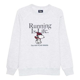 In The Box Running Snoopy Sweatshirt - - Sweatshirts & Hoodies - Herren - Grau - 2XL