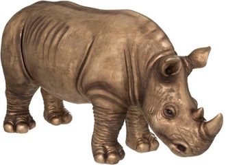Atmosphera Statue rhinoceros dor&eacute; H45cm Atmosphera cr&eacute;ateur dint&eacute;rieur