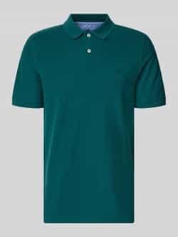 Fynch-Hatton Regular Fit Poloshirt mit Label-Stitching